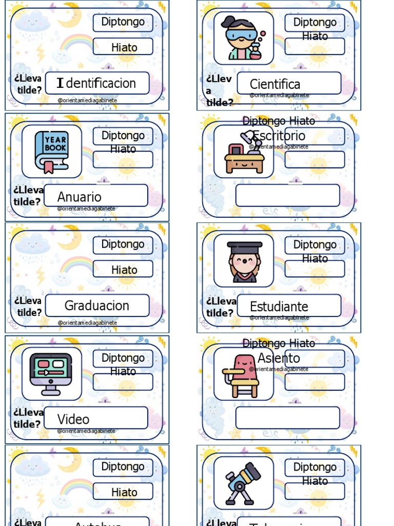 Hiatos y Diptongos | PDF