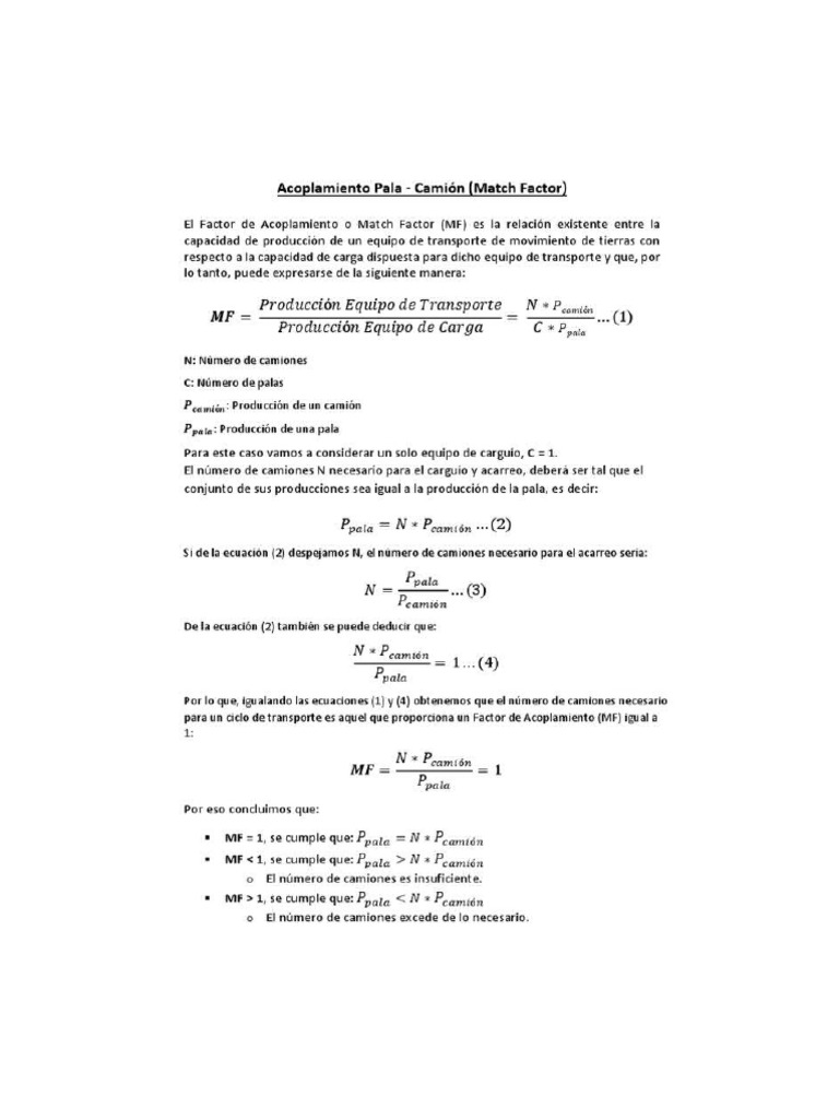 Match Factor 1 | PDF