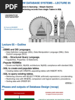 Class 6 DB and DBMS Architecture | PDF | Databases | Information Technology