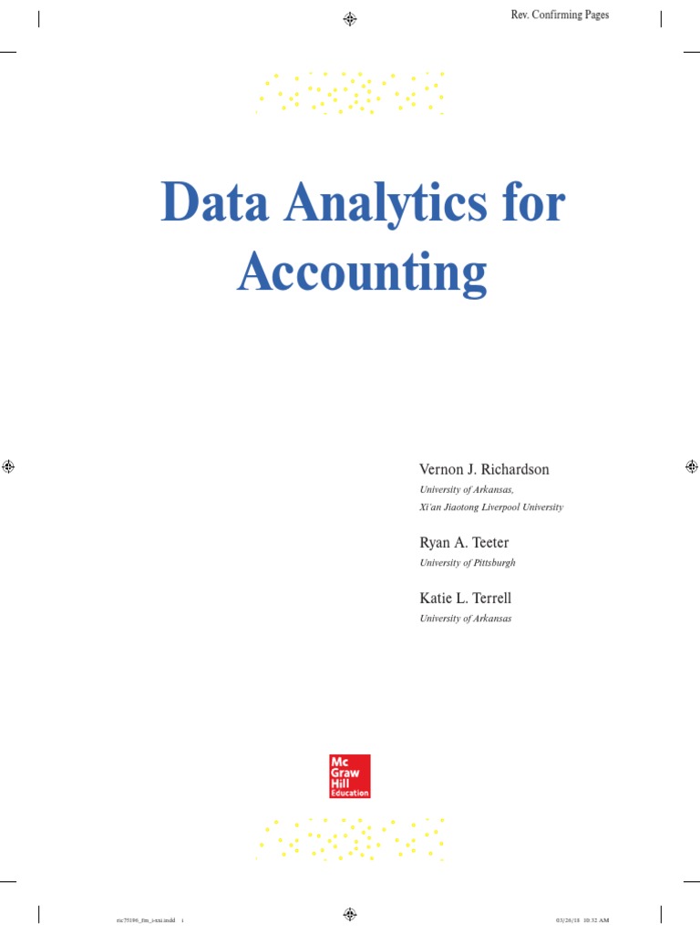 Data Analytics For Accounting: Vernon J. Richardson | PDF | Financial Audit | Data Analysis
