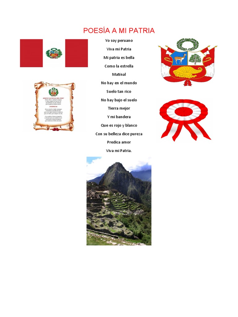 POESÍA A MI PATRIA | PDF