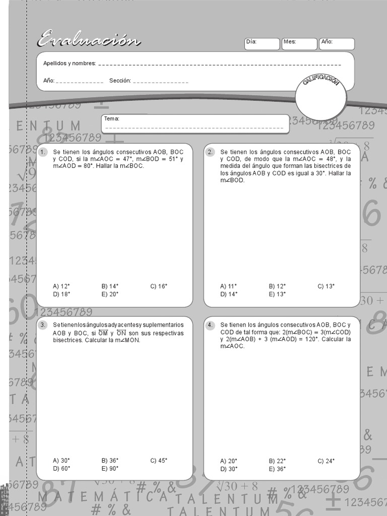 Angulos 4to | PDF | Ángulo