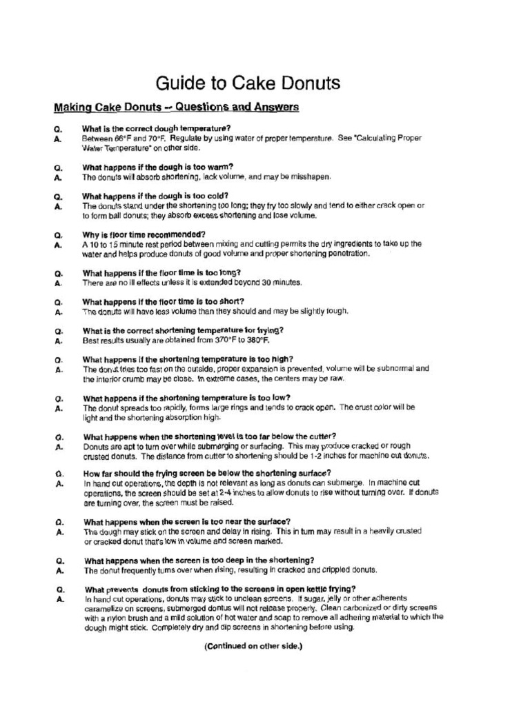 Donut Trouble Shooting Guide | PDF