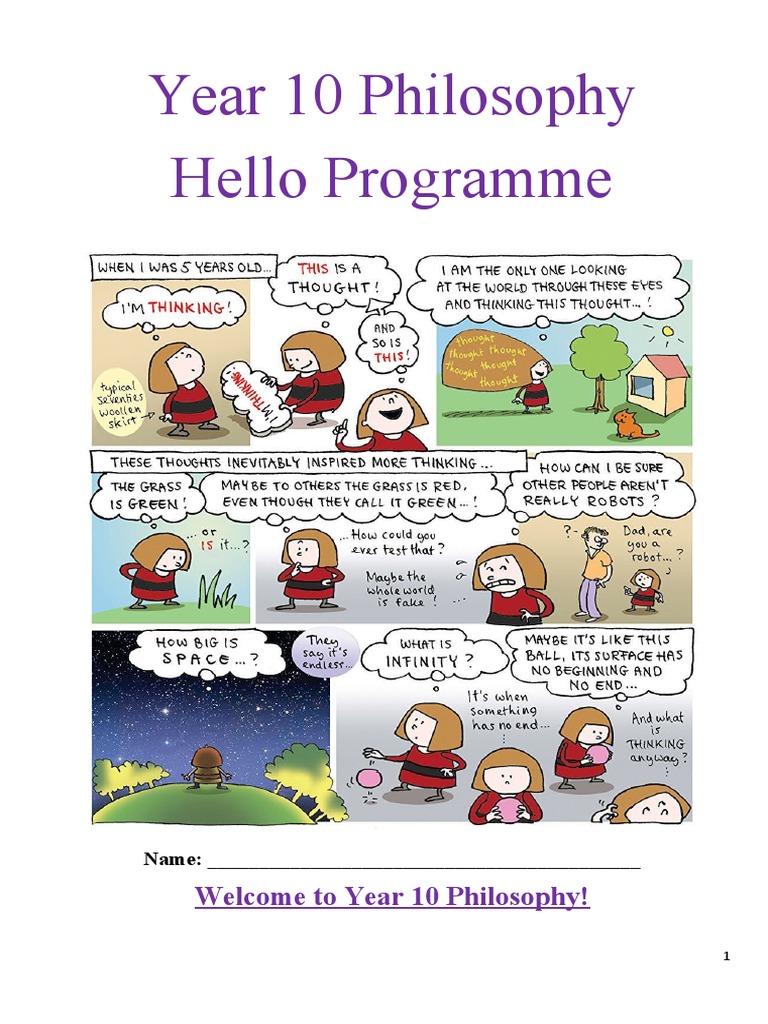 Year 10 Philosophy Hello Programme | PDF | Metaphysics | Socrates
