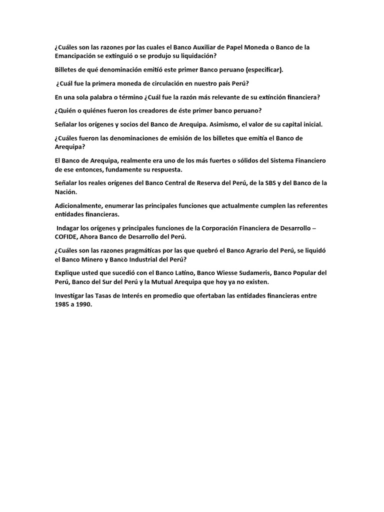 Cuáles Son Las Razones Por Las Cuales El Banco Auxiliar de Papel Moneda ... Cuáles Son Las Razones Por Las Cuales El Banco Auxiliar de Papel Moneda ...