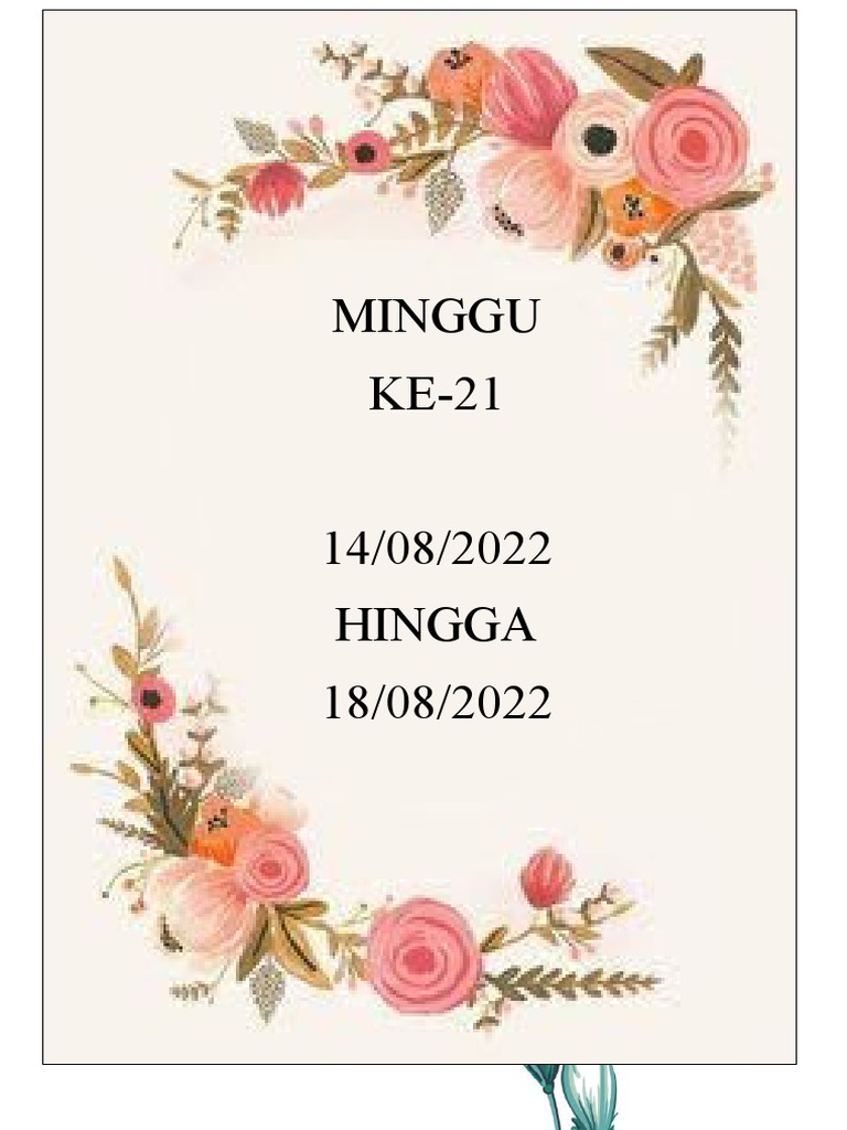 Cover Minggu RPH 2022 | PDF