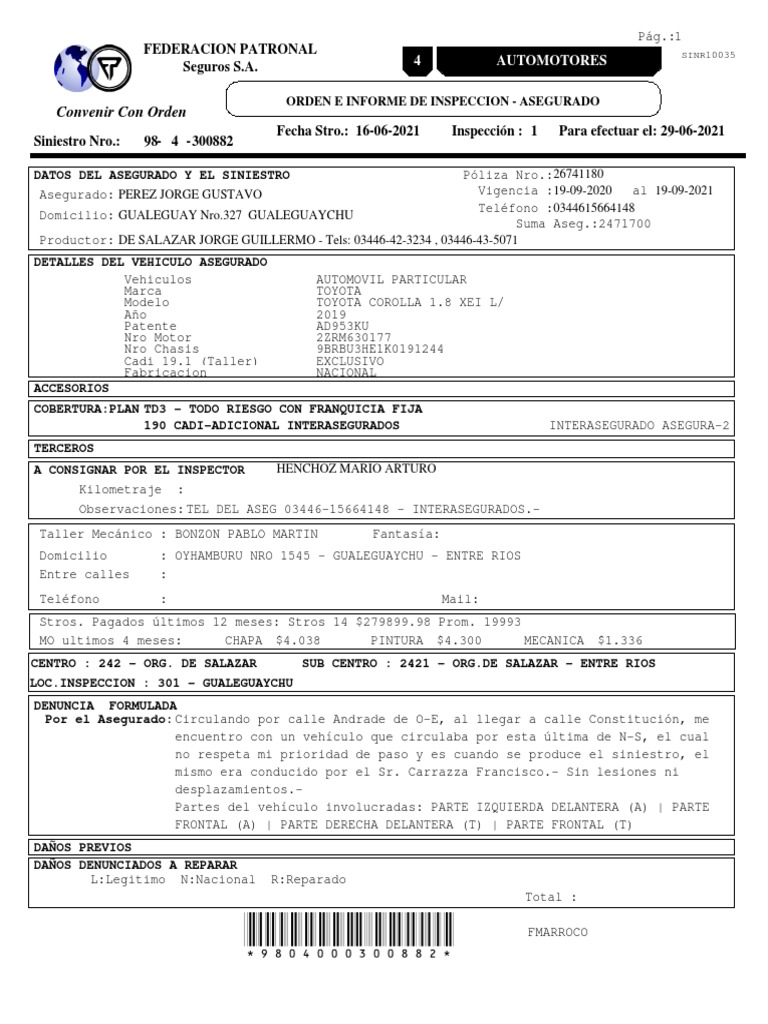 Reporte | PDF | Vehículos