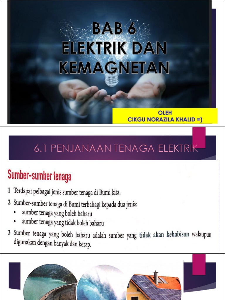 Bab 6 T3 KSSM Elektrik Dan Kemagnetan | PDF