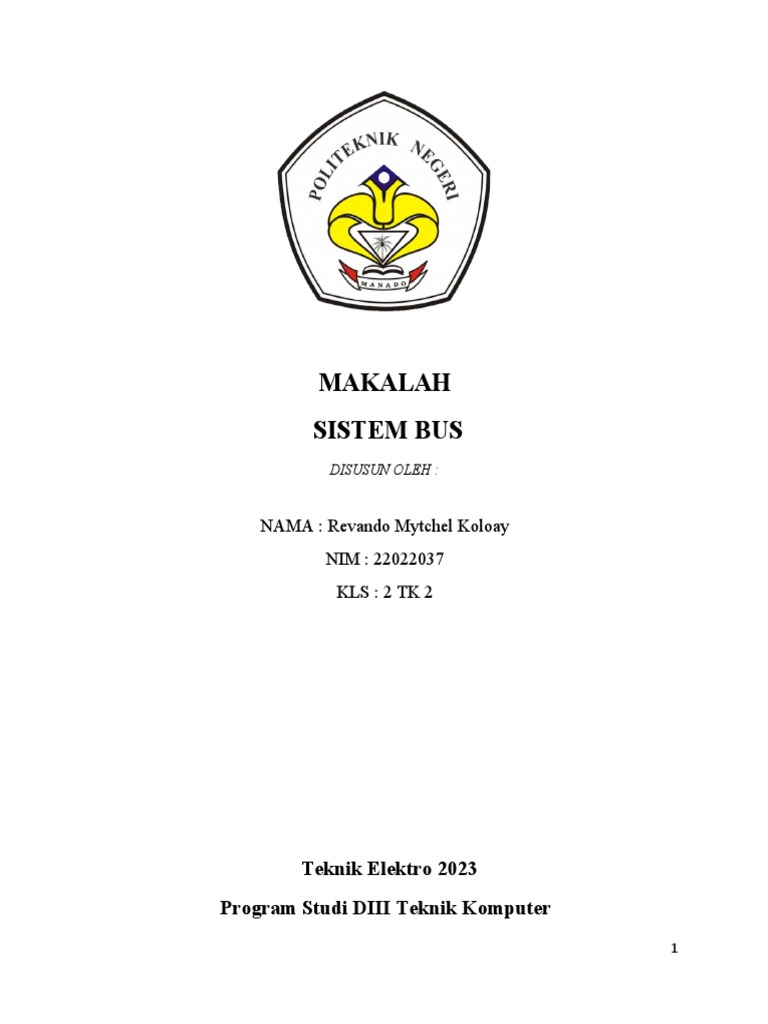 Makalah Sistem Bus Kom | PDF