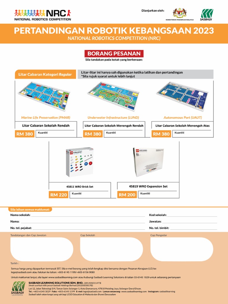 NRC - Order Form 2023-1 | PDF
