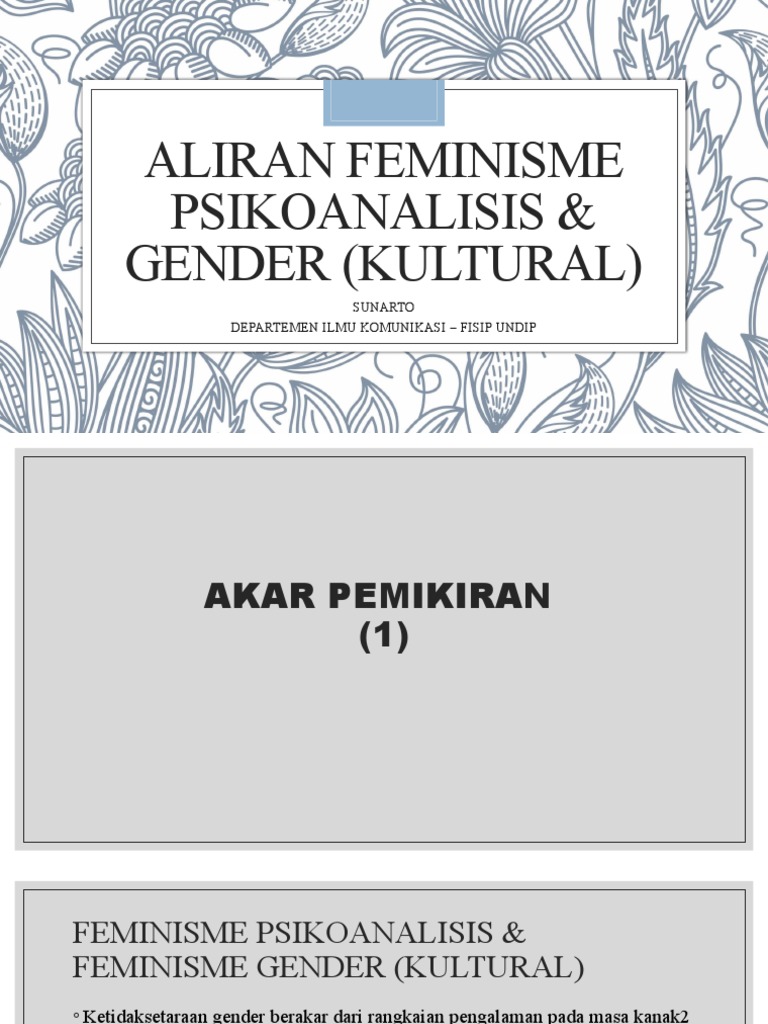 Aliran Feminisme Psikoanalisis | PDF
