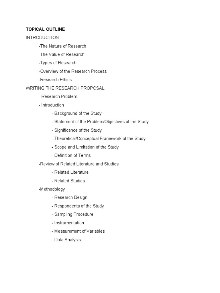 Topical Outline | PDF