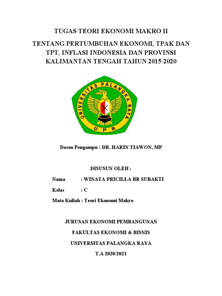 Tugas Ekonomi Makro Ii Winata Pricilla BR Surbakti | PDF