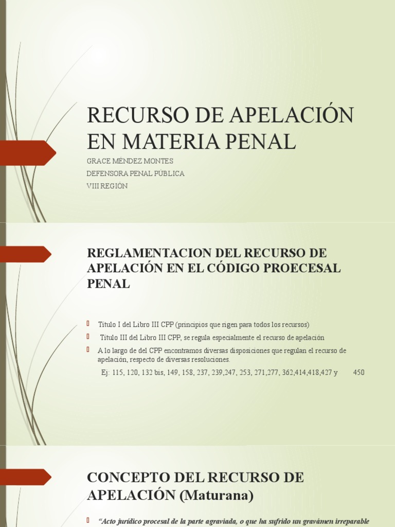 Recurso de Apelacion | PDF | Apelación | Mandato