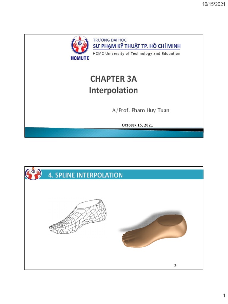 Chapter 3a Interpolation 112020 Pdf Spline Mathematics Interpolation 