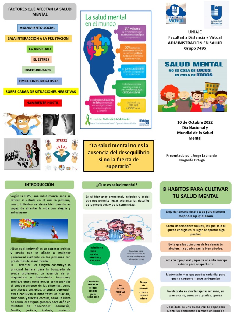 T1 Tríptico | PDF | Salud mental | Las emociones