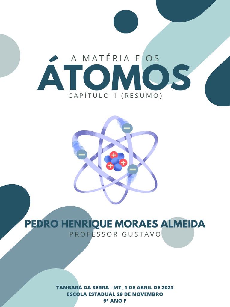 A Matéria e Os Átomos | PDF | Matéria | Átomos
