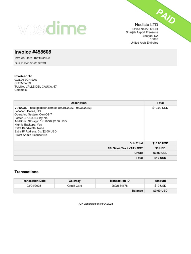 Invoice 458608 | PDF | Invoice | Economies