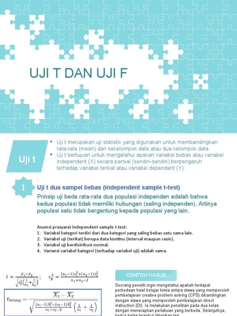 Perbandingan Uji T dan Uji F Statistik | PDF