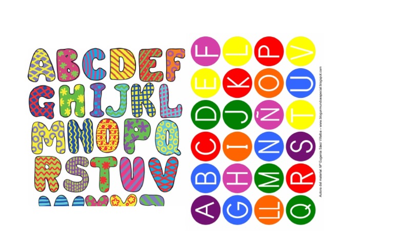 Letras Mayusculas para Recortar | PDF