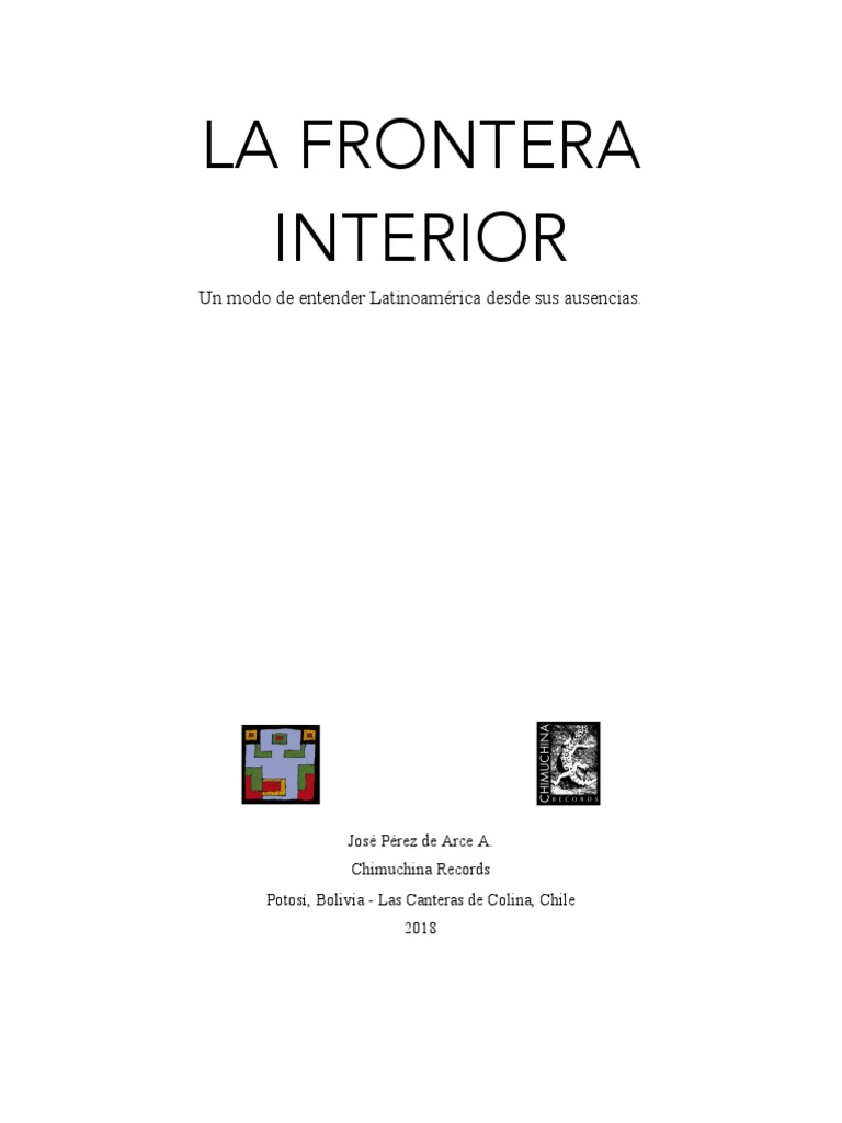 LA FRONTERA INTERIOR - Un Modo de Entender | PDF | America latina | Europa