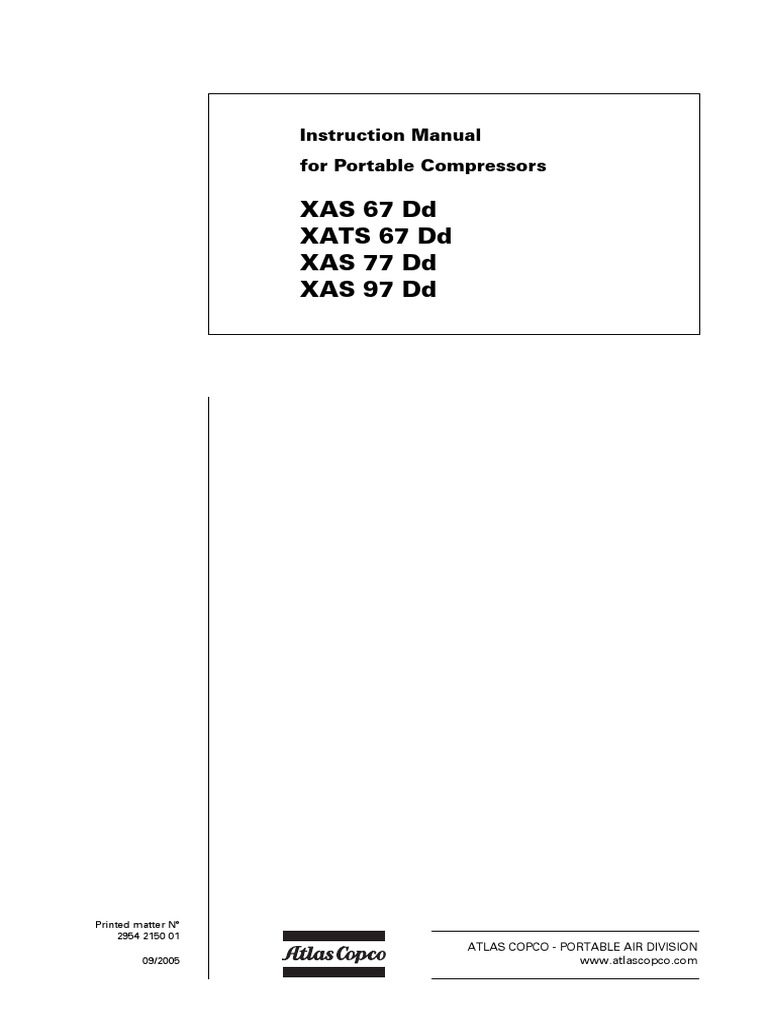 XAS 67 DD Inst 2005 | PDF | Safety | Switch