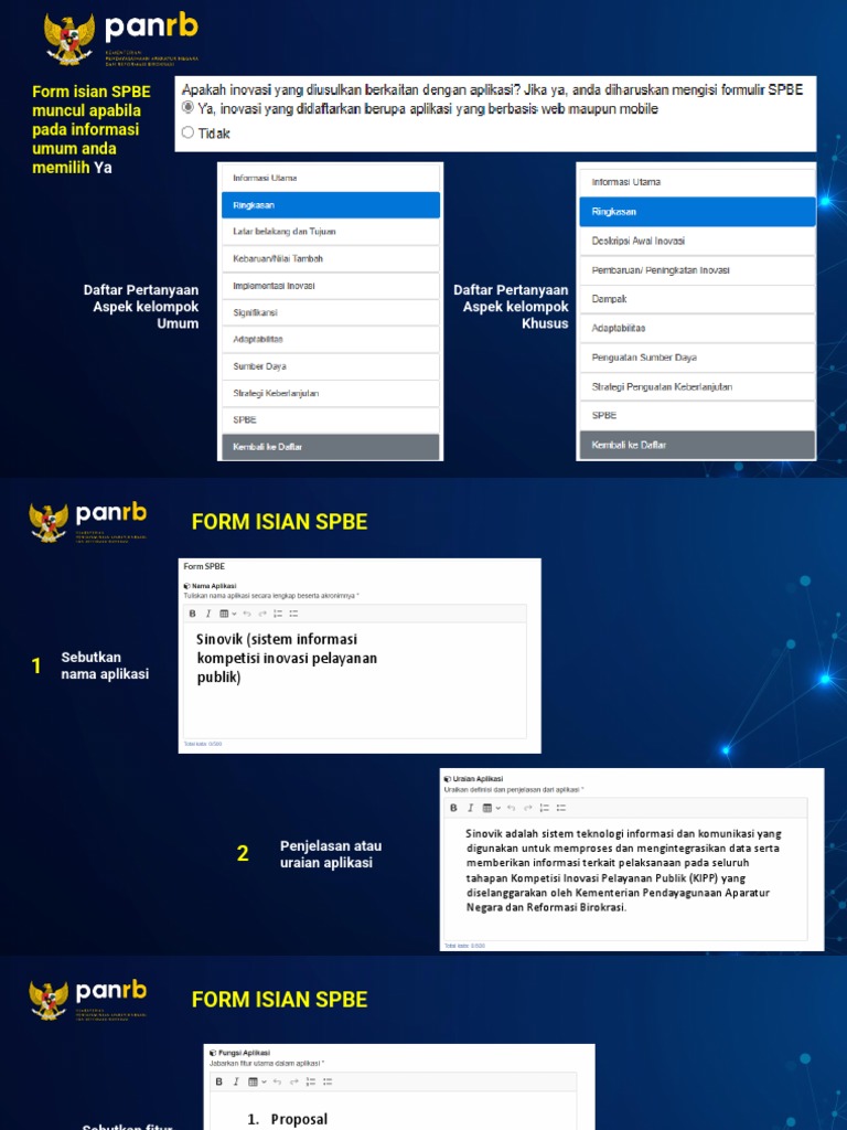 Form Isian SPBE Pada KIPP 2023-1 | PDF