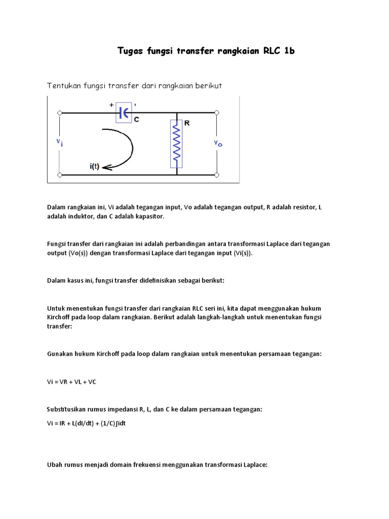 Tugas Fungsi Transfer 2 | PDF