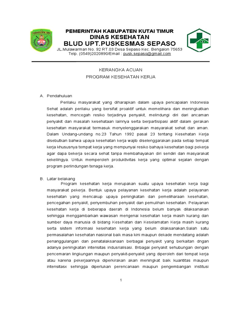 Program Kesehatan Kerja Nelayan | PDF | Sains & Matematika