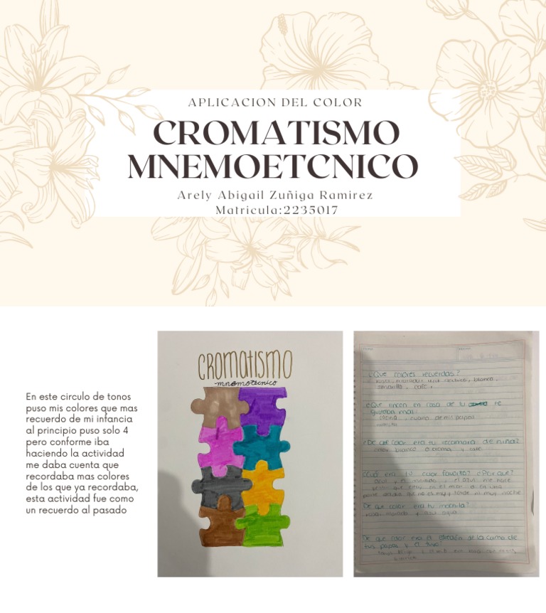 Cromatismo Mneomotecnico - Arely Zuñiga | PDF