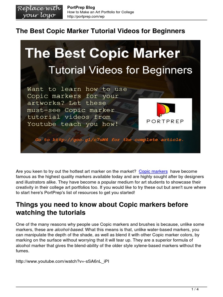 Tutorial Copic Marker | PDF | Art