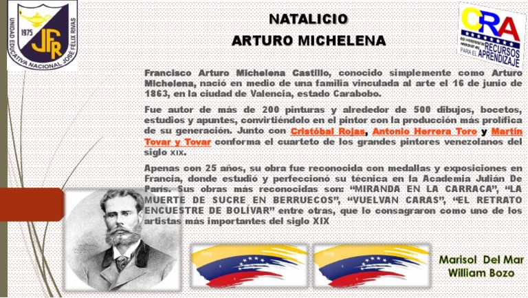 Natalicio de Arturo Michelena: 1863 | PDF