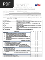 Work Immersion Evaluation Form | PDF | Change | Applied Psychology