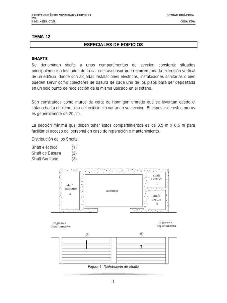 Guía de Shafts y Seguridad en Edificios | PDF | Ascensor | Bienes ...