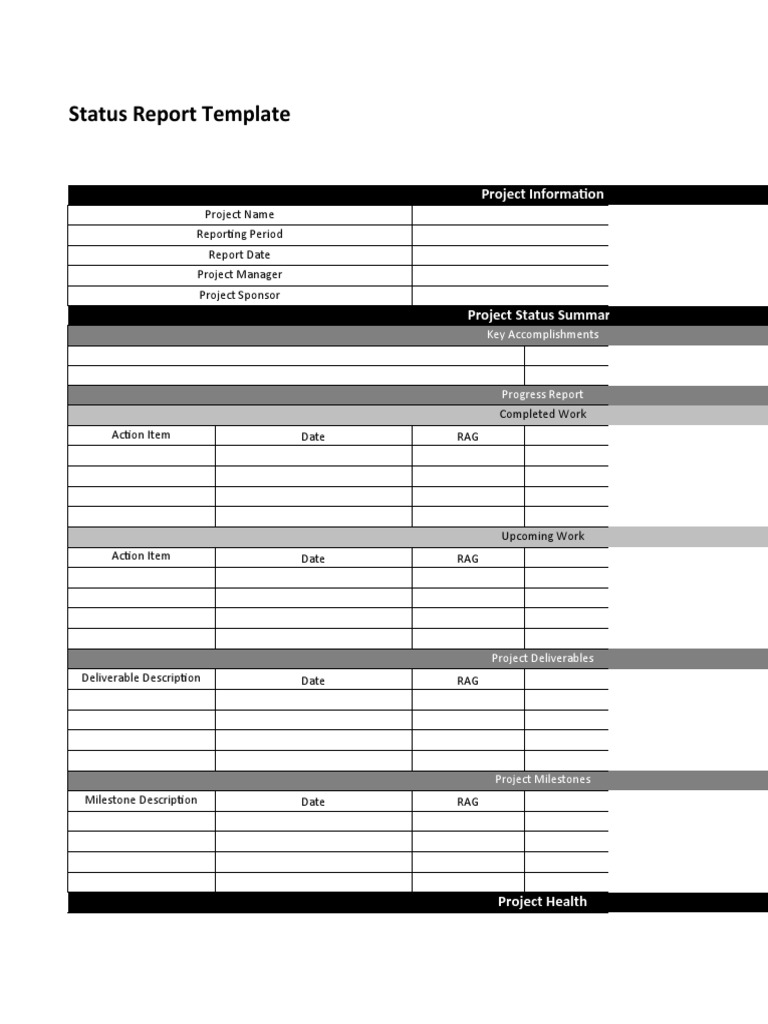 Free Status Report Template ProjectManager ND23-1 | PDF | Business