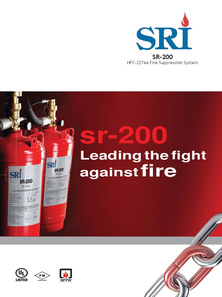 Leading The Fight Against: HFC-227ea Fire Suppression System | PDF