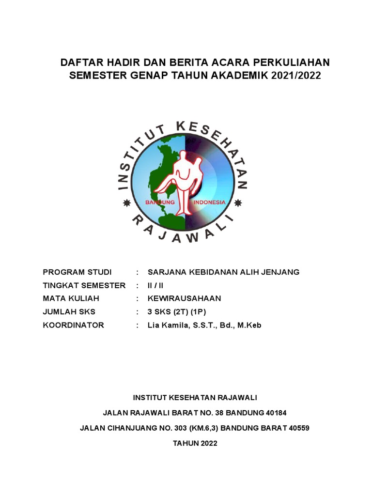 BAP Kewirausahaan Kelas 2C | PDF