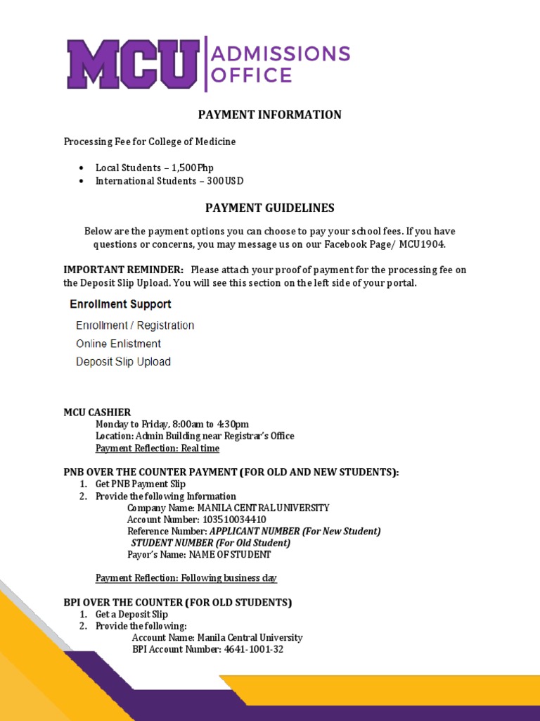 Payment Guidlines | PDF | Career & Growth