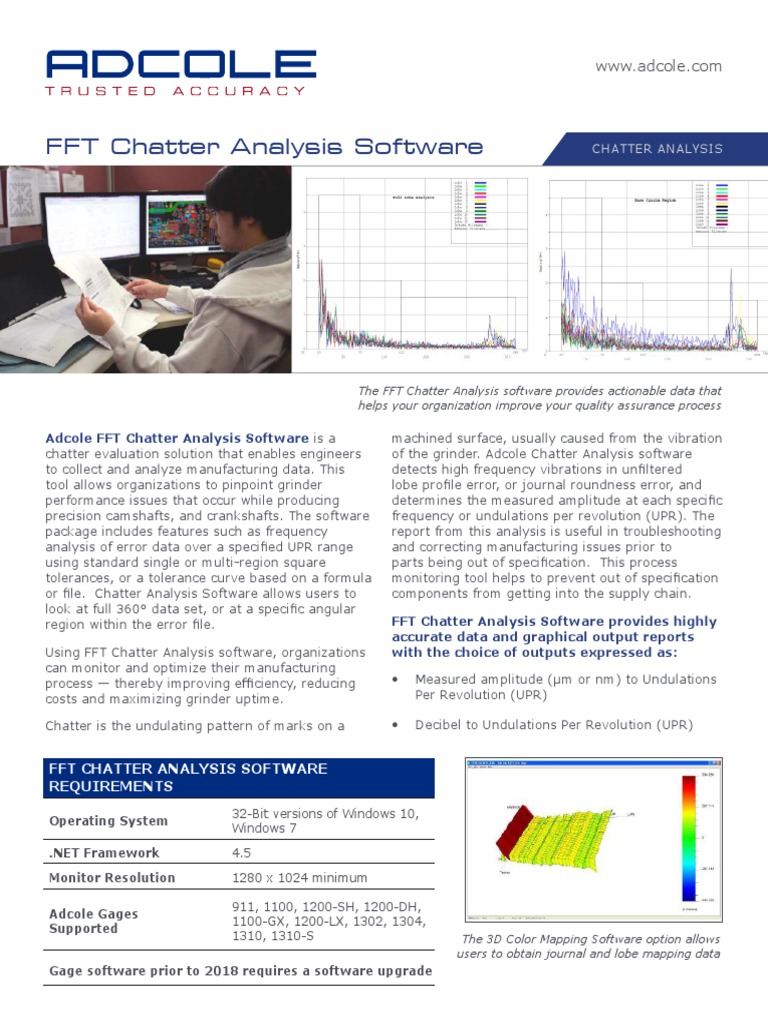 ADCOLE FFT-Chatter-Analysis-Software 27 SEP 2019 WEB | PDF | Software | Computing