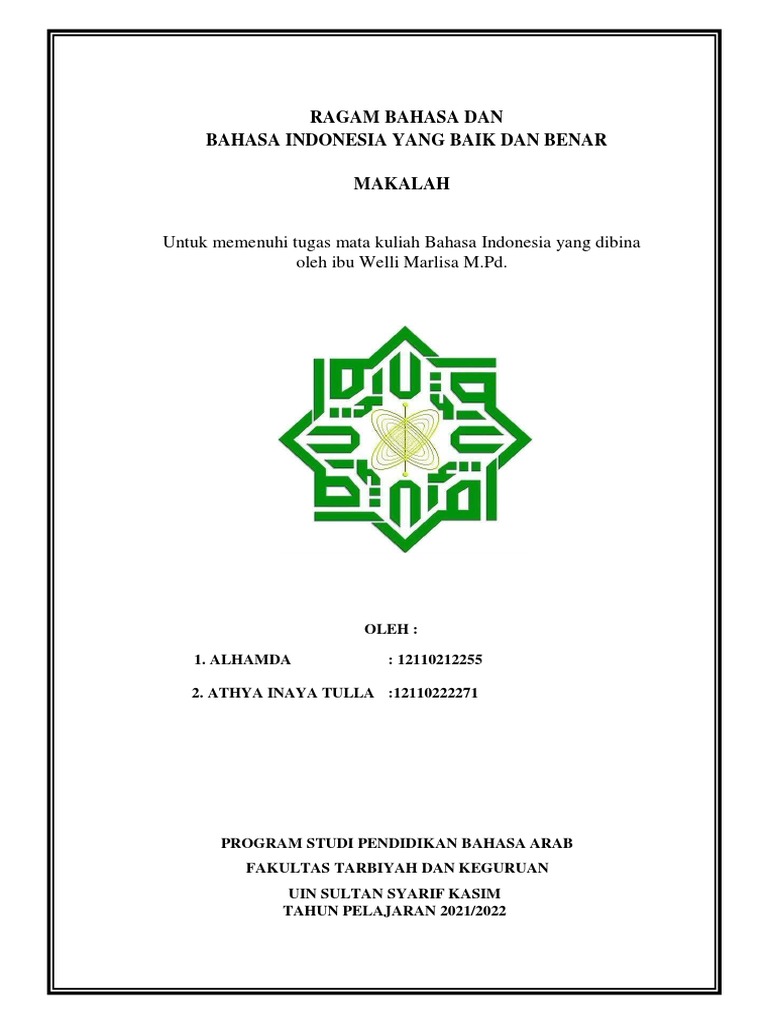 Ragam Bahasa | PDF