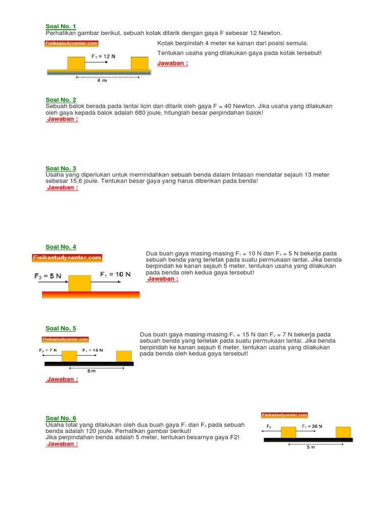 Gaya Dan Usaha Untuk Siswa | PDF