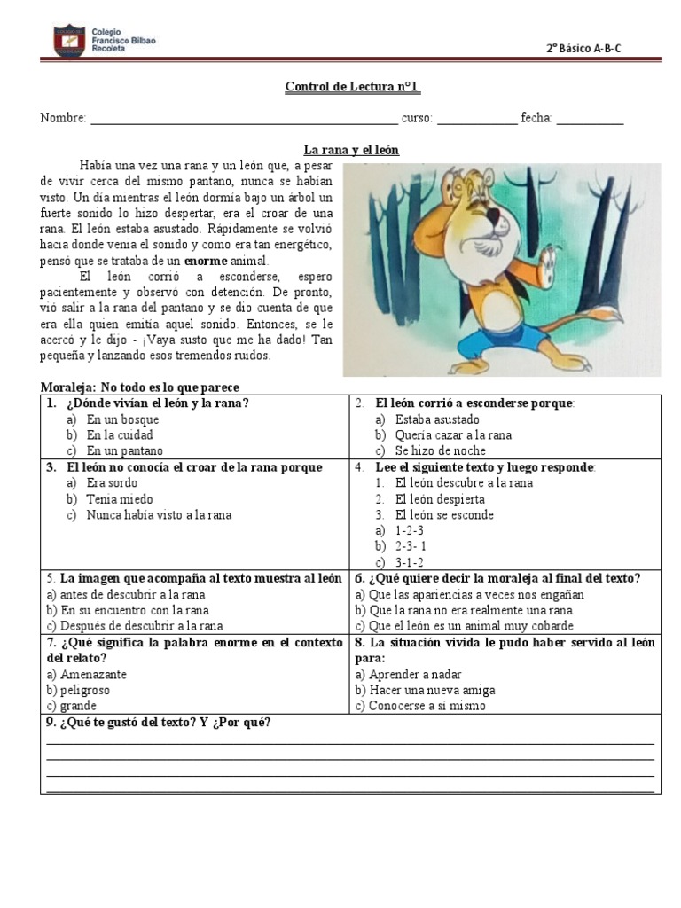 Control de Lectura N° 1 | PDF