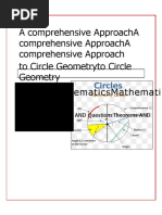 Circle Theorems, Class 10 | PDF | Circle | Elementary Geometry