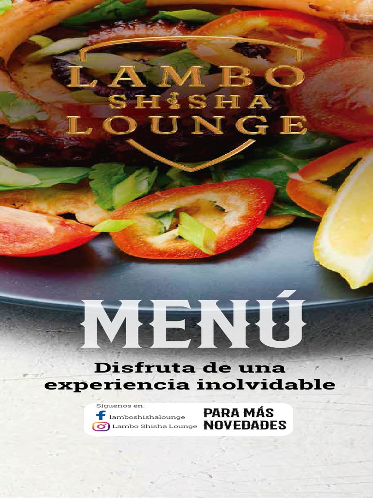 MENÚ COMIDA LAMBO NUEVO | PDF | filete | Cocina latinoamericana