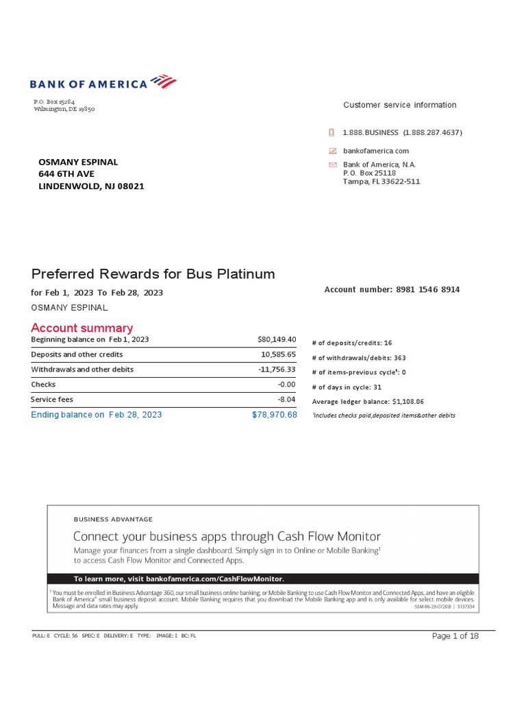 Preferred Rewards For Bus Platinum: Osmany Espinal 644 6TH AVE ...