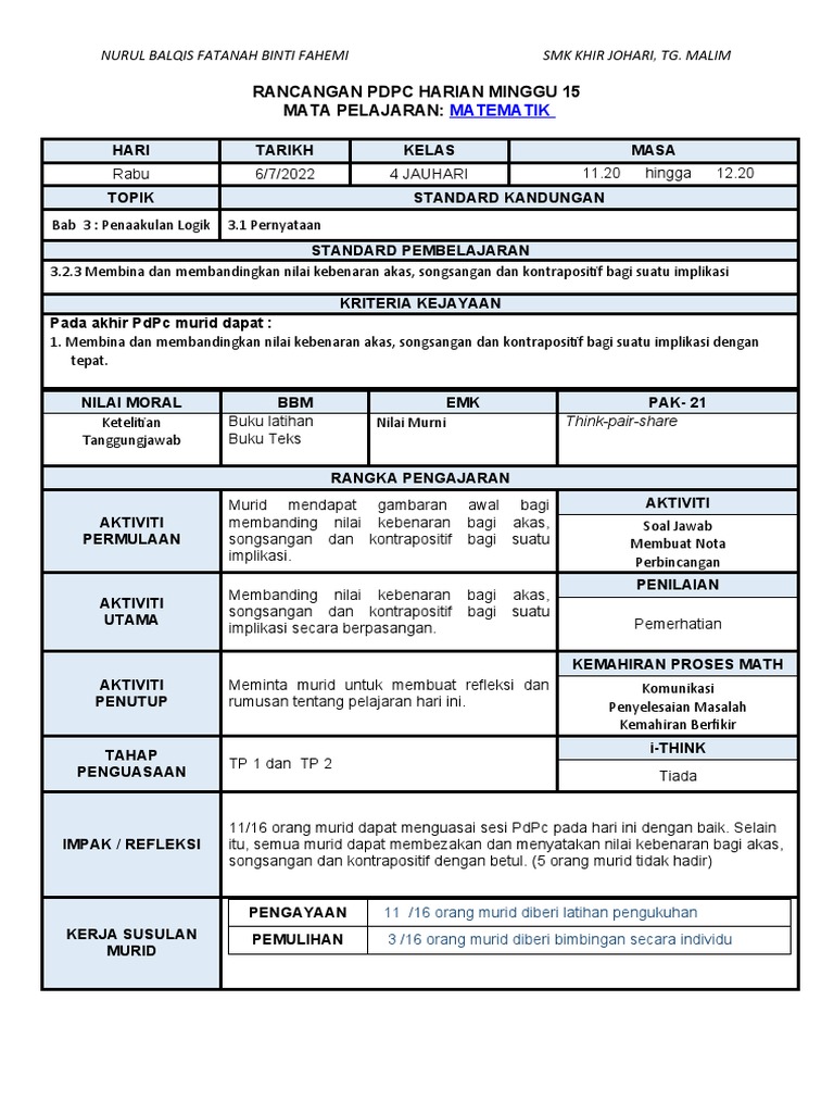 RPH 9 - Wed (M15) | PDF