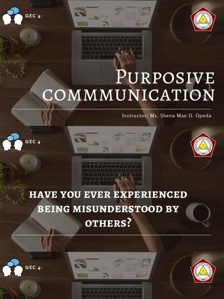 Purposive Communication - Unit I | PDF | Communication | Literacy
