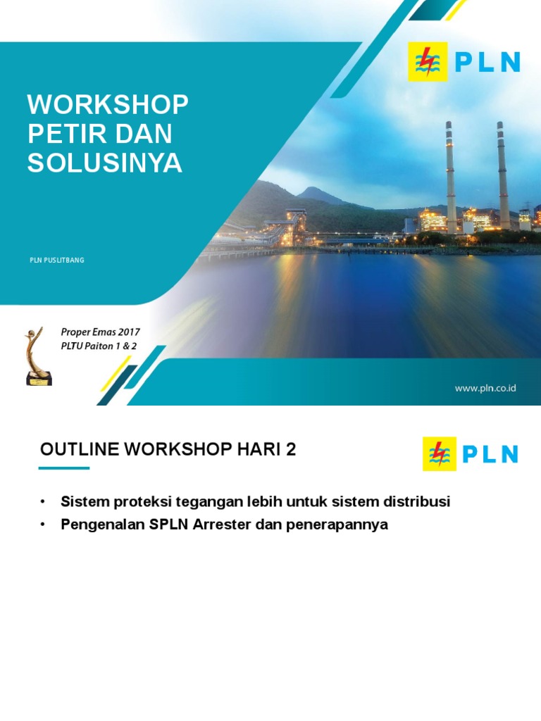 Workshop Petir Dan Solusinya: PLN Puslitbang | PDF