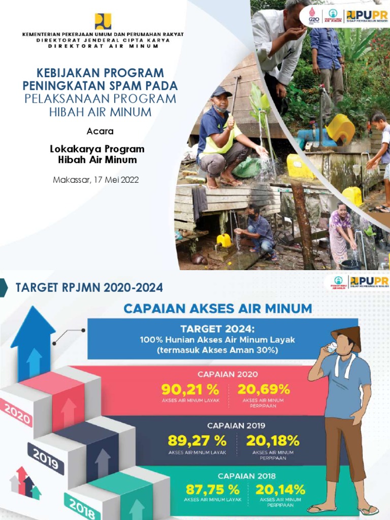 Dir. Air Minum - Kebijakan SPAM Dan Program Hibah AM | PDF Dir. Air Minum - Kebijakan SPAM Dan Program Hibah AM | PDF