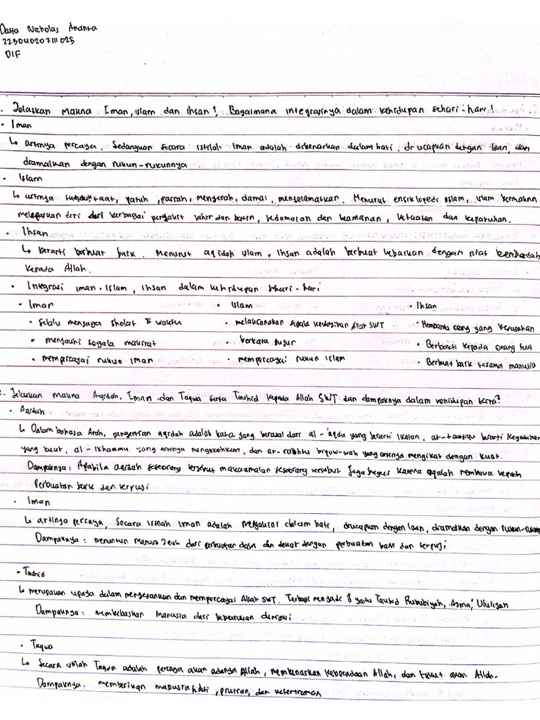 Ujian Tengah Semester - Daffa Nicholas Ana | PDF